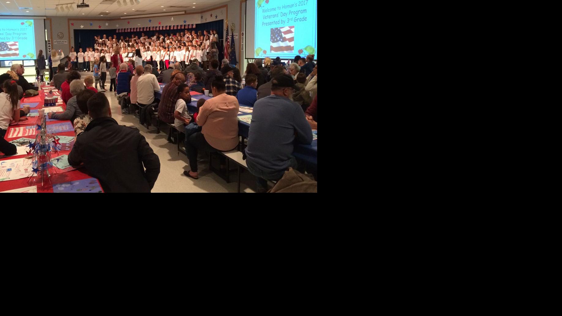 Homan Elementary School students honor veterans | Lake County News ...