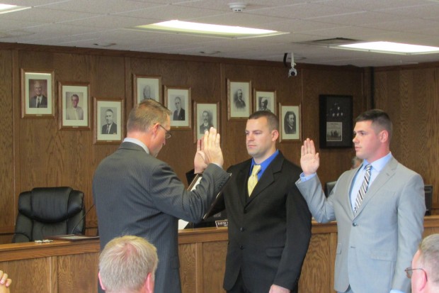 Crown Point swears in two new police officers