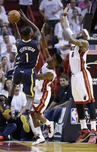 LeBron James, Norris Cole, Lance Stephenson | National Basketball ...