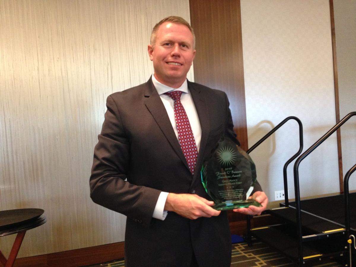 Griffith police chief honored for work on Regional Crime Report ...