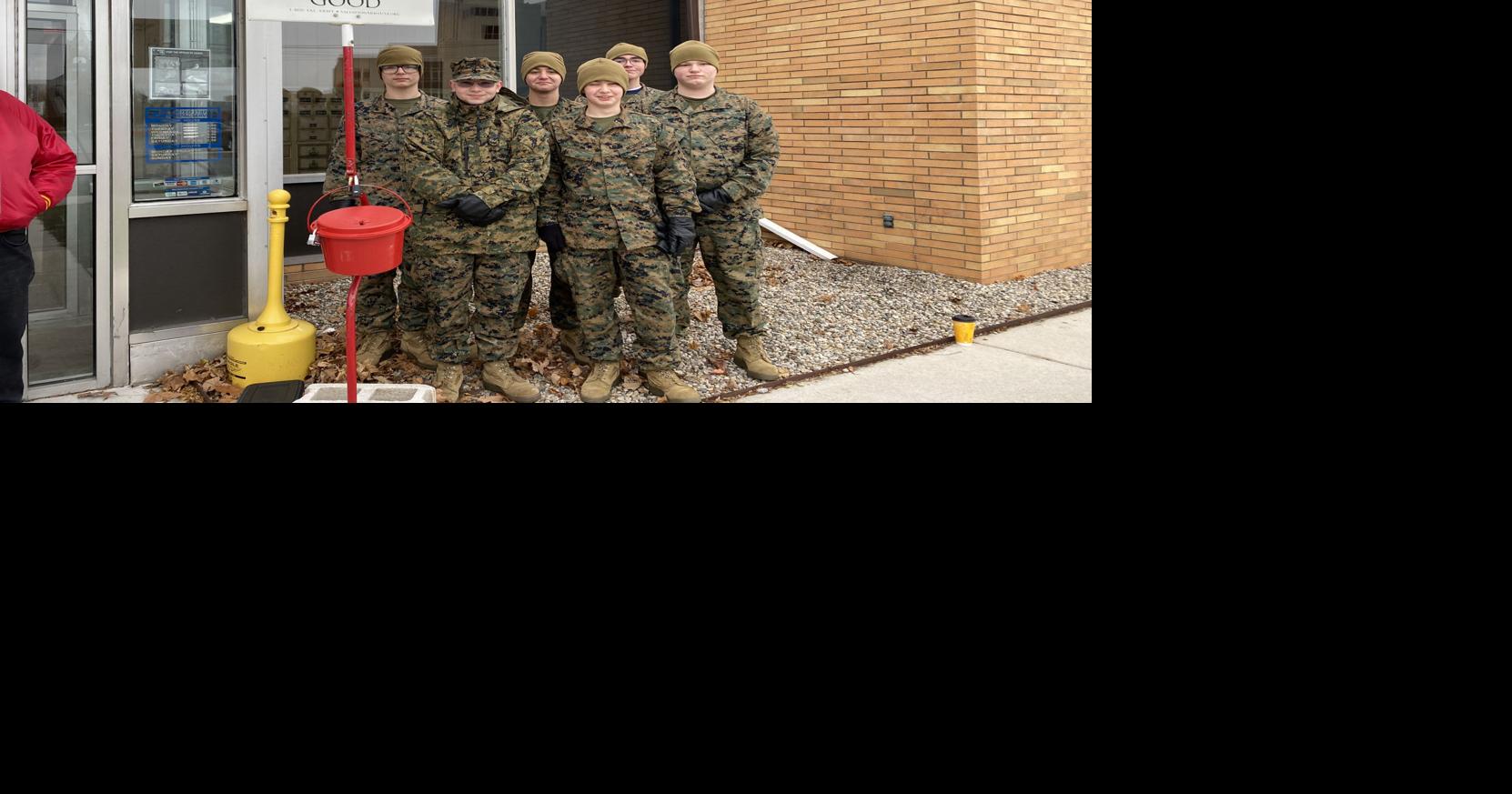 ROTC volunteers ring bells for The Salvation Army