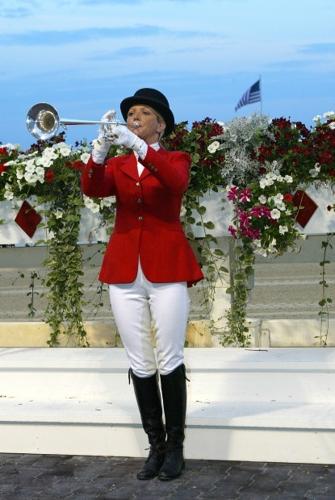 Formal Announcing Horns at Balmoral Park in Crete, Ill.