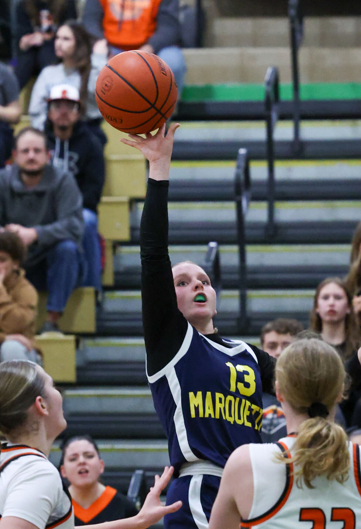 PHOTOS: Marquette Catholic and Westville face off in girls basketball ...