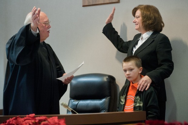 Judge Jent sworn in