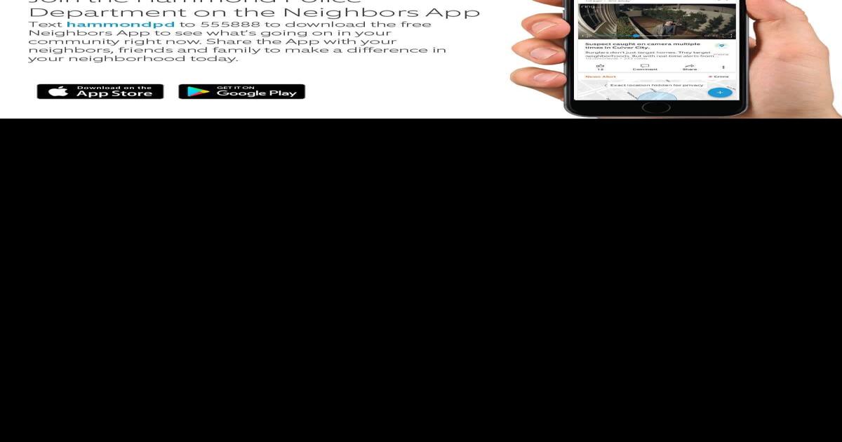 Hammond PD adopts smartphone app for 'digital neighborhood watch'