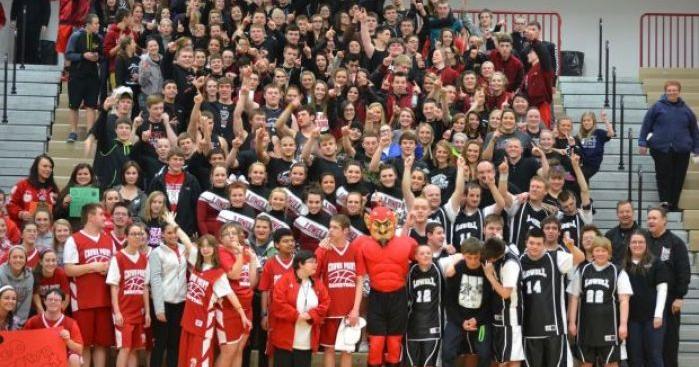 Hoops fans show spirit