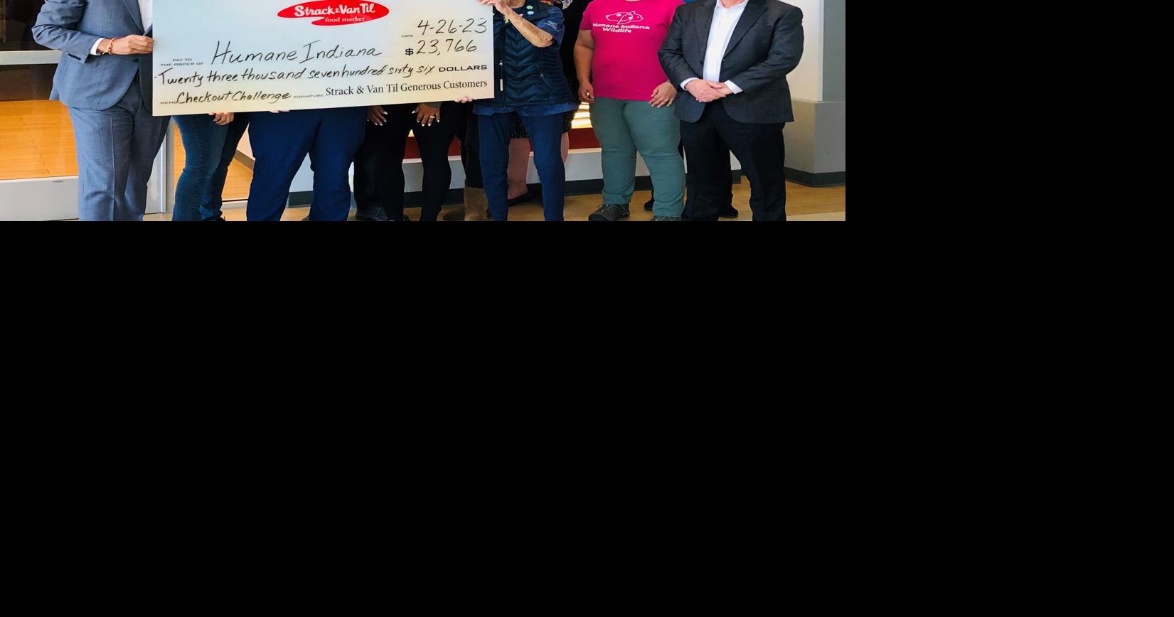 Strack & Van Til Checkout Challenge raised $23,766 for Humane Indiana