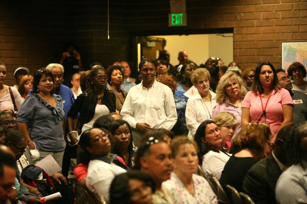 Residents take over raucous E.C. School Board meeting