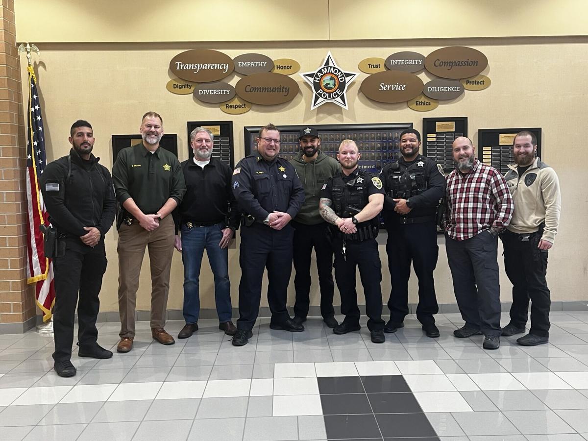 Police officers grow bushy beards in honor of No Shave November