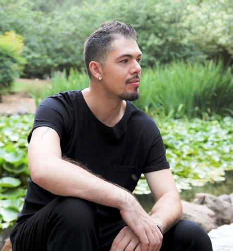 Salvador Santana shares his father's stage but not his sound