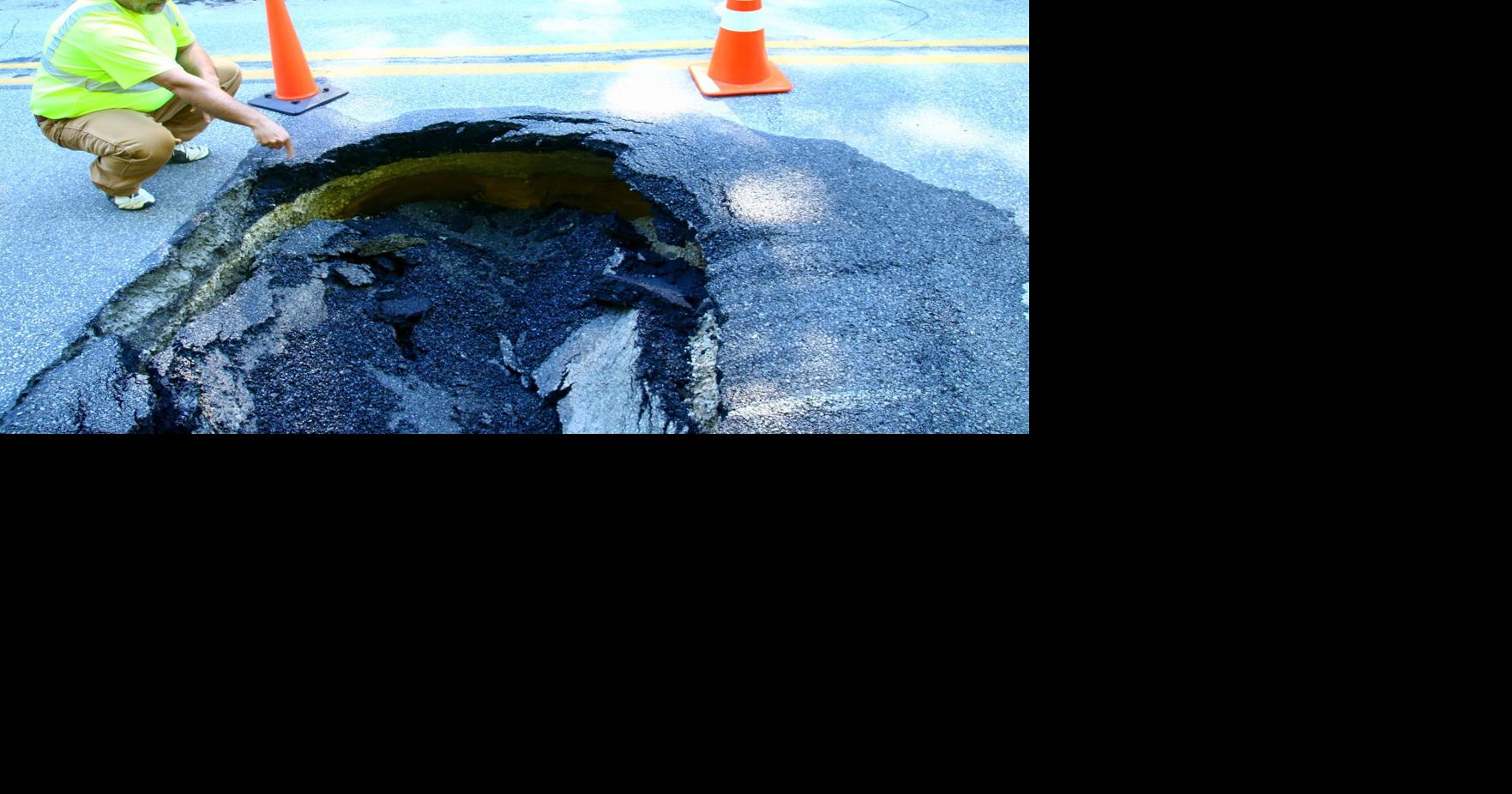 UPDATE: Collapsed drainage pipe may be to blame for sinkhole on ...