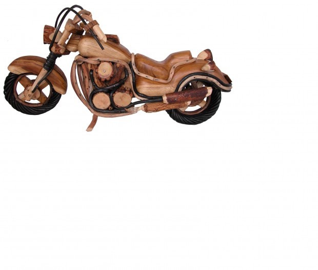 Teak Wood Motorcycle