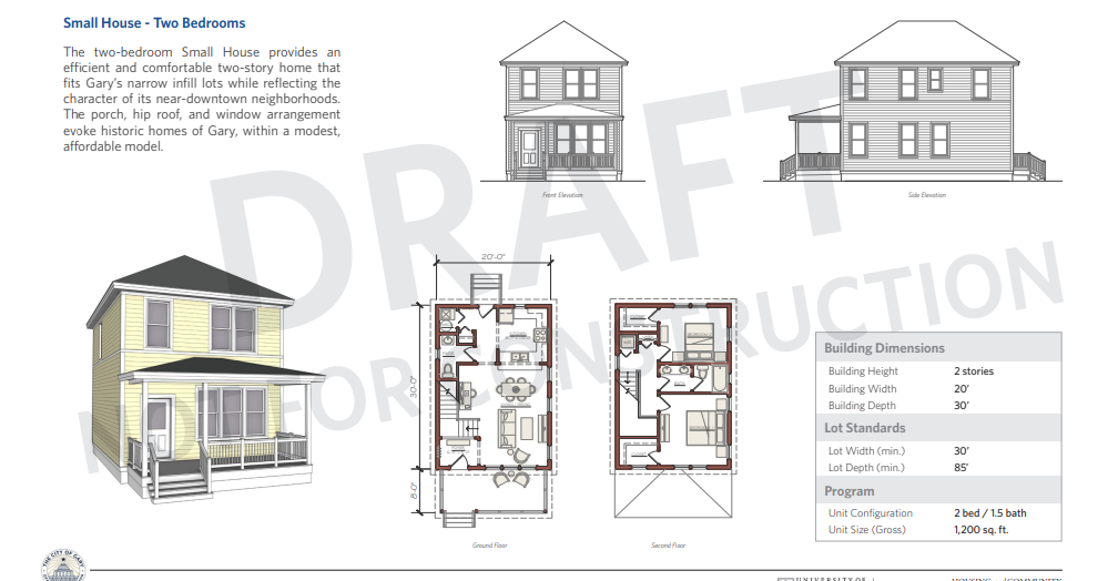 Gary roles out draft designs for affordable homes