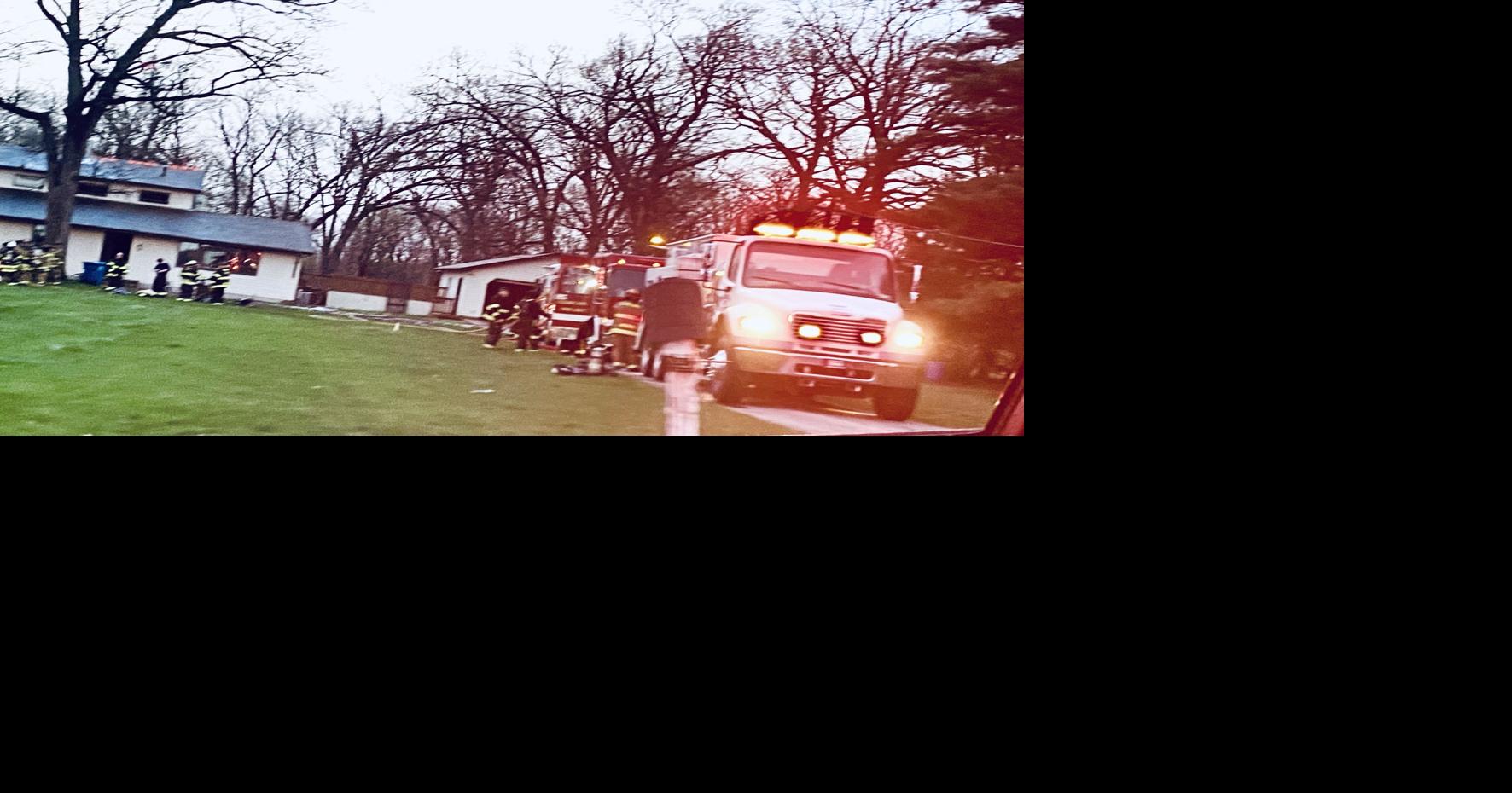 Multiple agencies battle Cedar Lake house fire