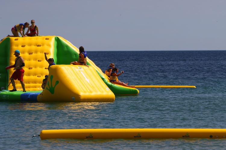 Floating WhoaZone water park to reopen on Lake Michigan