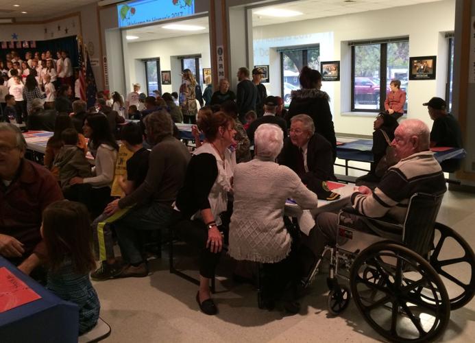 Homan Elementary School students honor veterans