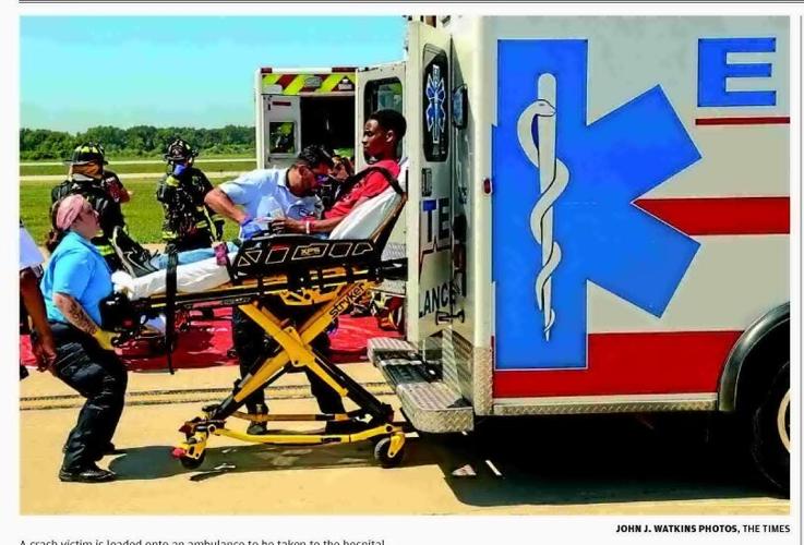 Plane crash rescue simulation