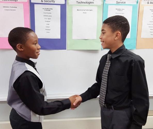 Fifth-graders research careers, interview and land jobs
