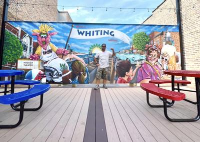 New downtown Whiting mural chronicles lakefront town's history and culture