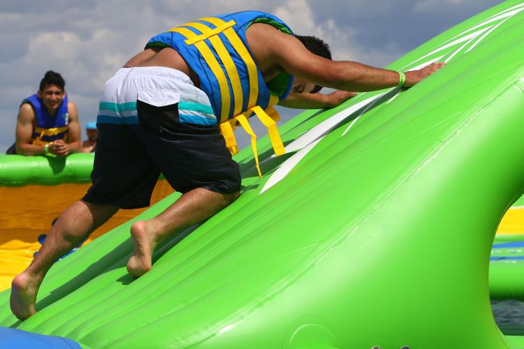 Floating WhoaZone water park to reopen on Lake Michigan