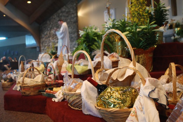 Faithful gather for annual baskets blessing