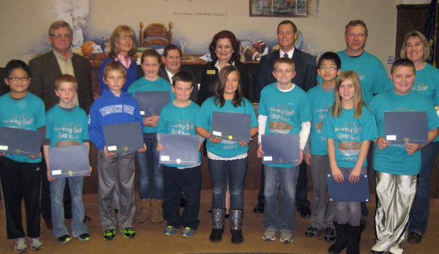 Timothy Ball Elementary Spell Bowl Team Receives Commendation Award