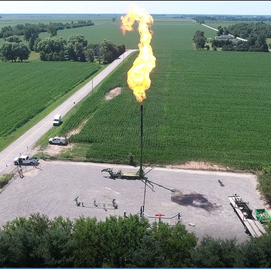 NIPSCO crews plan to conduct a burn-off of natural gas this week