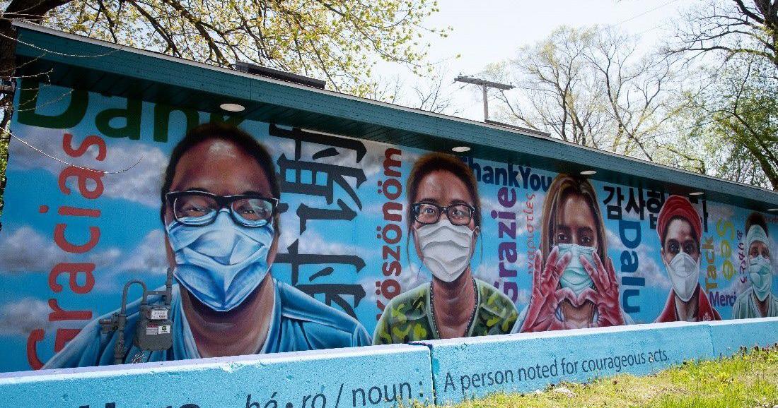New mural honors first responder heroes during COVID-19 pandemic