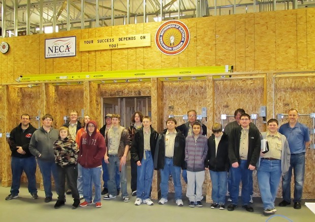 Scouts earn Electricity Merit Badge at IBEW 697 Training Center