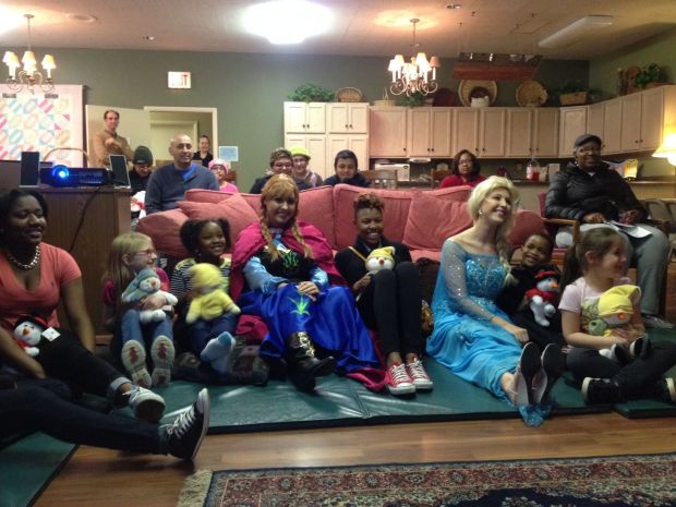 'Frozen' princesses visit The Cancer Support Center