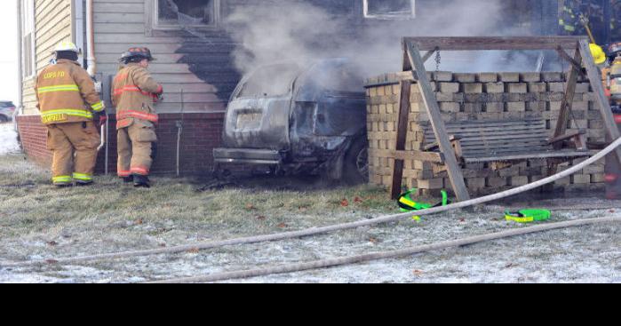 Cops: Firefighter drives van into home, sparks blaze
