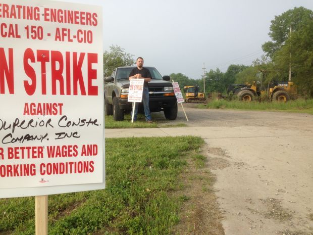 Operating Engineers Local 150 on strike against Superior