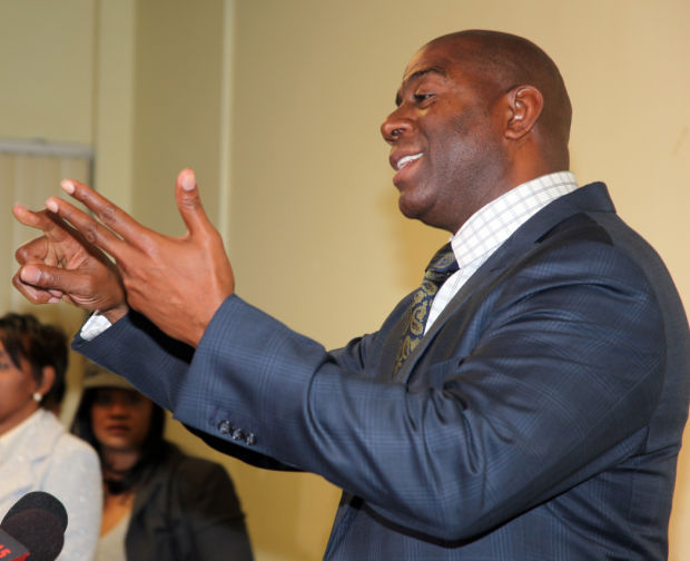 Gallery: 'A Promise to Gary:' Magic Johnson speaks to city | Digital ...