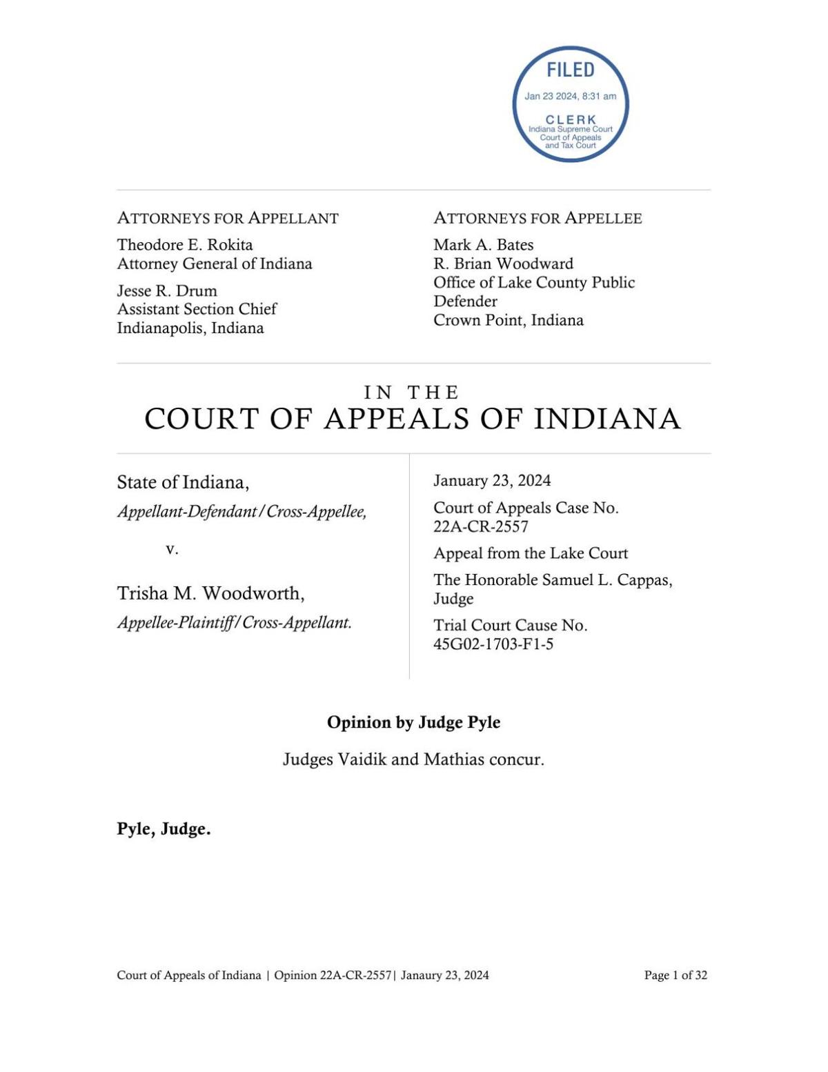 Appeals court reinstates, reverses, child neglect conviction