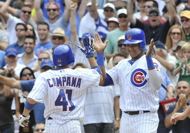 Campana helps surging Cubs top Reds