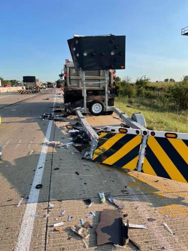 UPDATE: Area reopened after INDOT workers injured in wreck on I-65