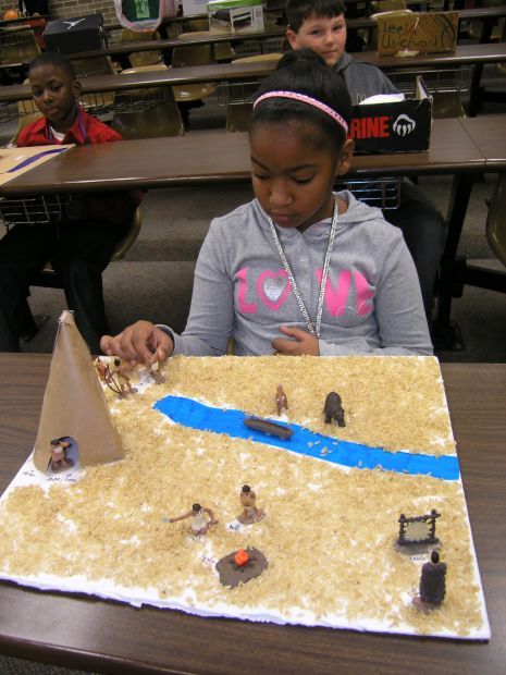 MIS students turn in Native American village projects | Merrillville ...