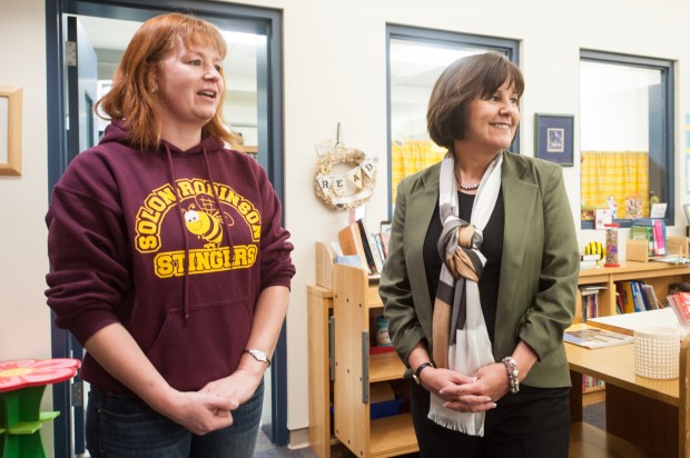 Crown Point school gets visit from Indiana first lady