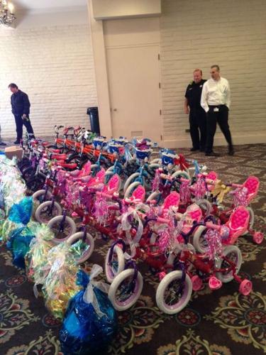 MonoSol Rx donates bikes, gifts to Portage Fire Department effort