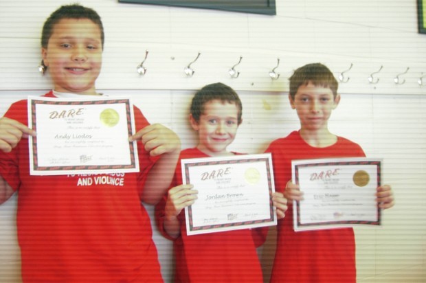 Jane Ball celebrates their DARE grads