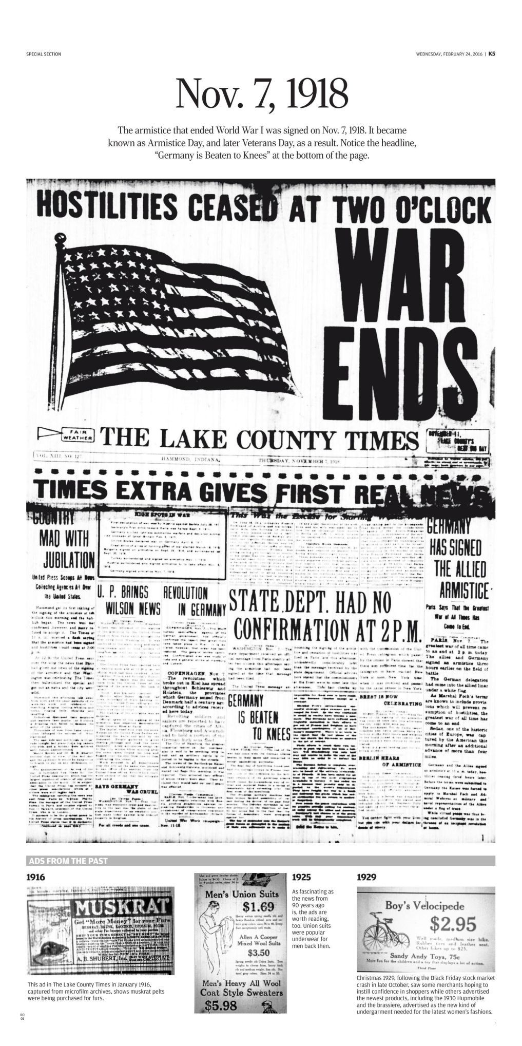 Gallery: Historic Times: A look back at The Times' historic front pages