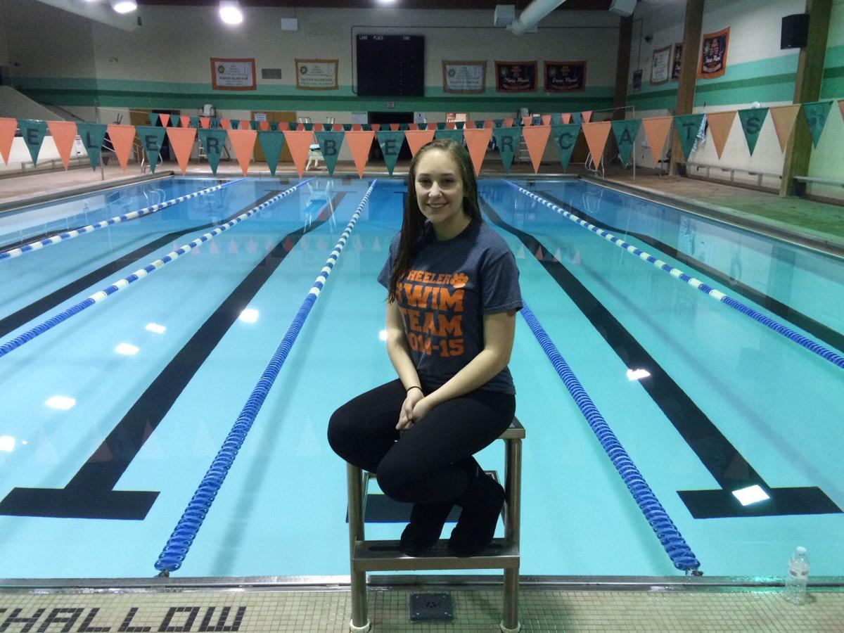 Lily Graske serving as veteran leader for young Wheeler swim team