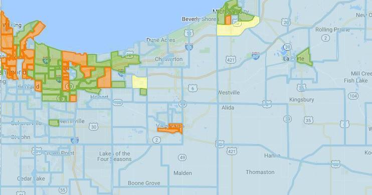 Map: Food deserts in Northwest Indiana