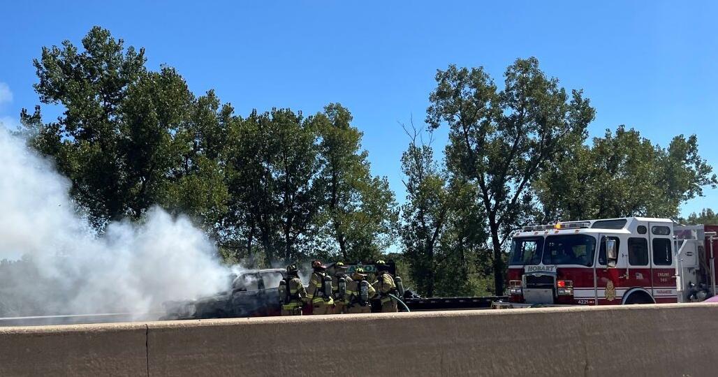 Vehicle catches fire on I-65 northbound Wednesday afternoon