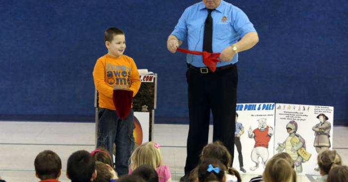 Firefighter Phil works magic