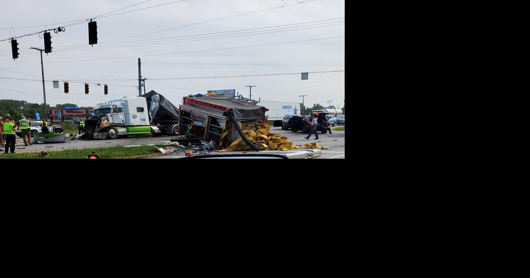 UPDATE: Firefighter, semidriver injured in crash at Chesterton ...