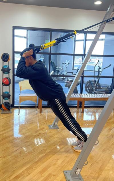 THIS WEEK'S EXERCISE: TRX tricep extensions
