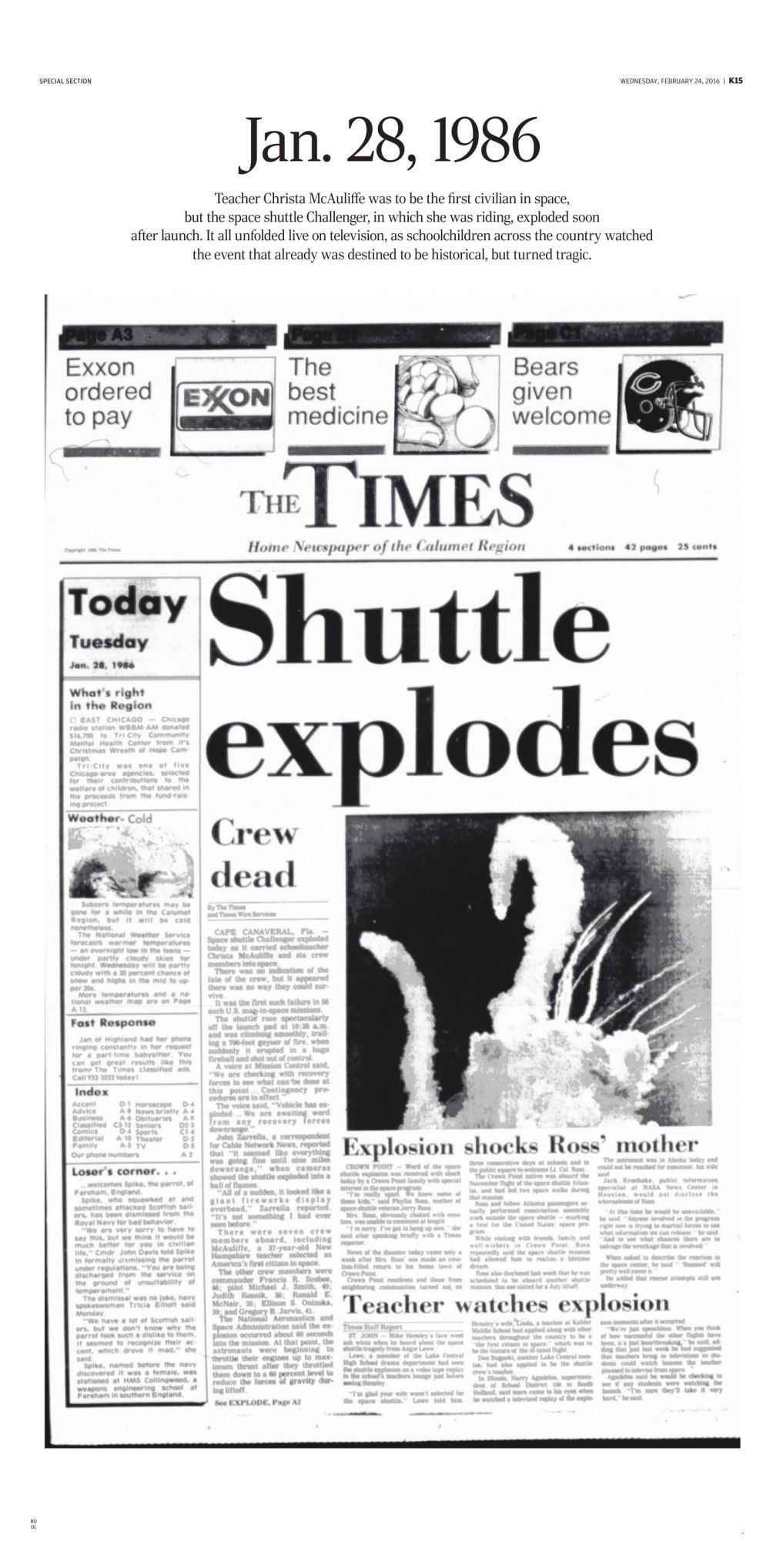 Gallery: Historic Times: A look back at The Times' historic front pages