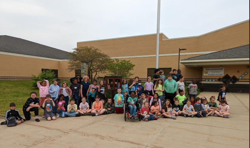 Students at Michigan City school create lending library to increase ...