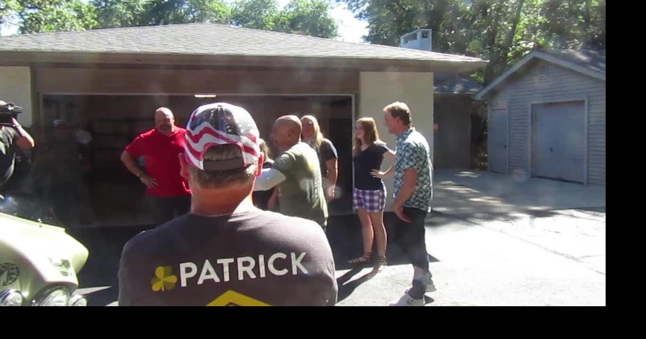 Montel Williams talks with the Stupar family